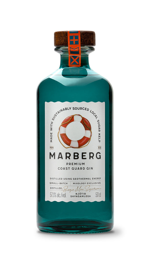 Marberg Icelandic Premium Coast Guard Gin 57,1% 500ml - DRYKKUR EHF